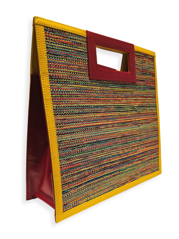 Trapecio Handbag - Black Yellow Multi 4 - Qinti - The Peruvian Shop