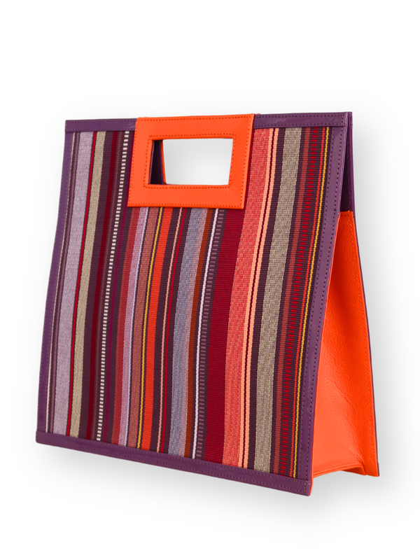 Trapecio Handbag - Purple Multi 01 - Qinti - The Peruvian Shop