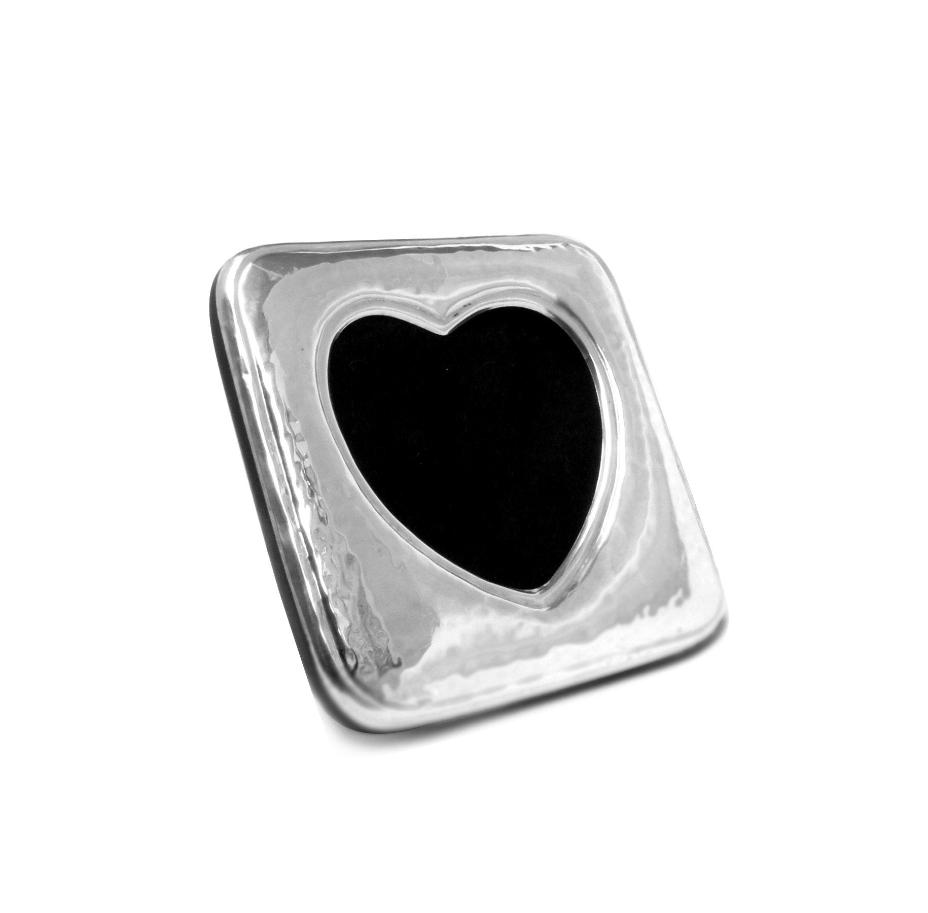 SWEETHEART - Lightly Hammered 950 Sterling Silver Frame - Qinti - The ...